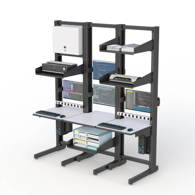 Advanced Triple-Station Workbench | High-Performance Multi-User Setup