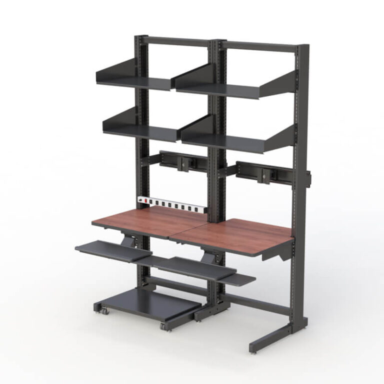 Dual-Station Modular Workstation | Versatile & Ergonomic Design